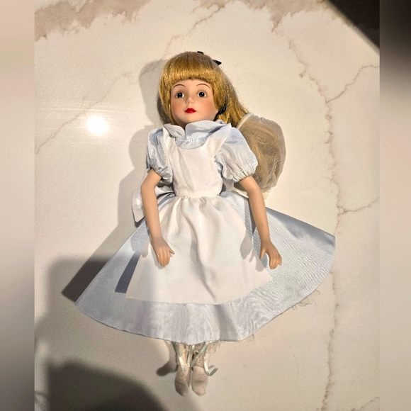 Disney | Toys | Vintage Alice In Wonderland Porceline Doll | Poshmark